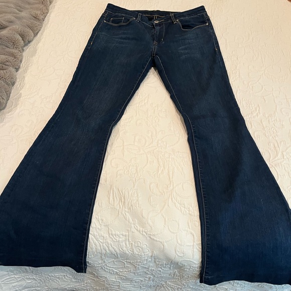 Blank NYC | Jeans | Blank Nyc Dark Blue Flare Jeans | Poshmark